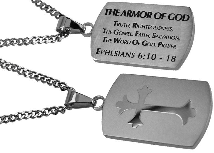 Silver Shield Cross, "Armor Of God" – Kingdomwearjewelry.com