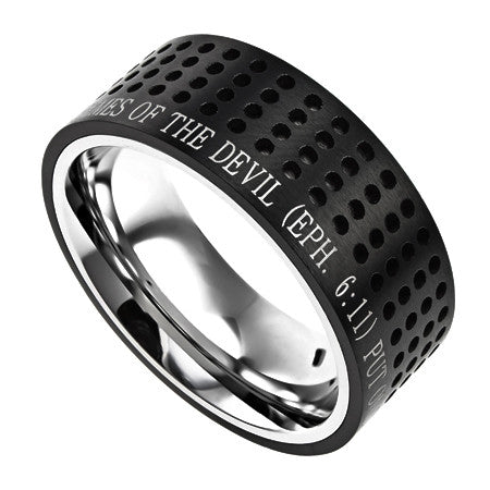 Black Sport Ring, "Armor Of God" Full – Kingdomwearjewelry.com